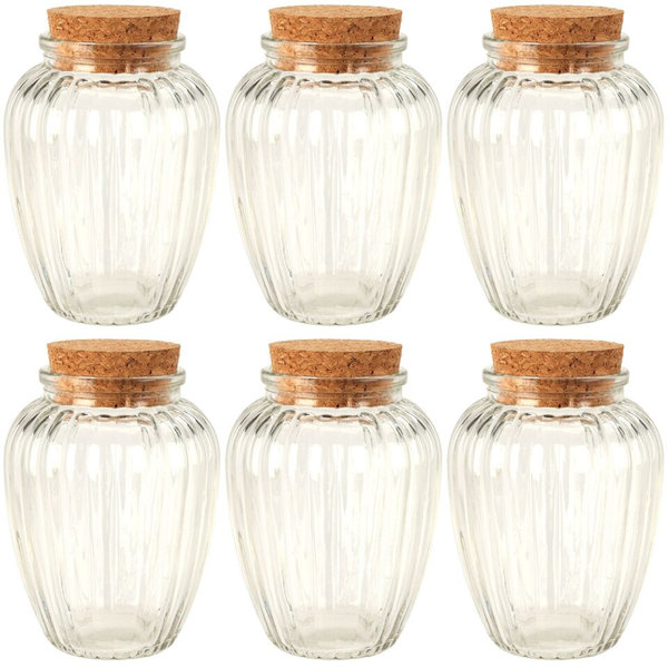 Lark Manor Glass Jar - Set of 6 | Wayfair.co.uk