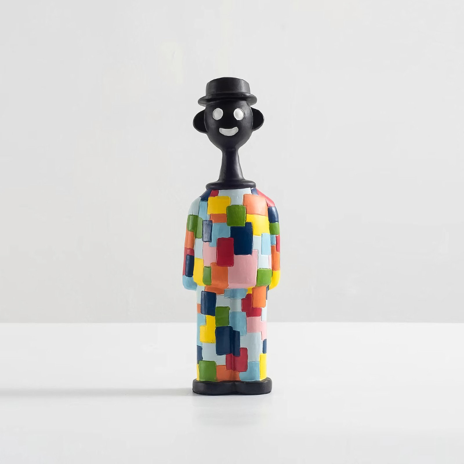 Ivy Bronx Hand-Painted Camouflage Mosaic Figure Sculpture - Modern ...