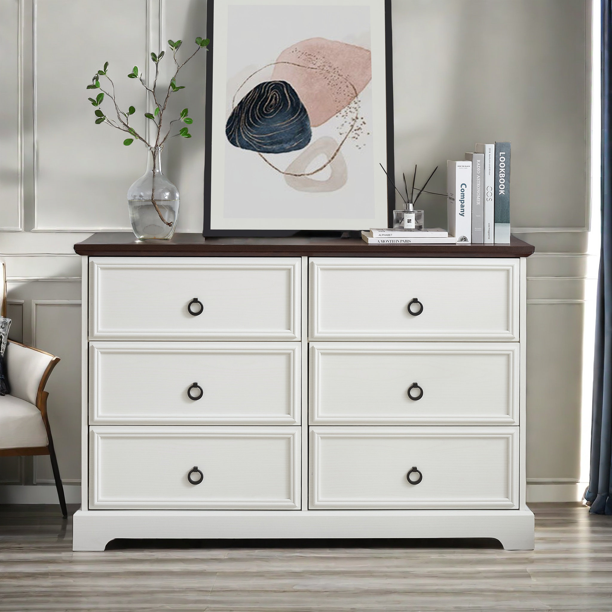 Breakwater Bay Modern Farmhouse 6-Drawer Chest of Drawers for Bedroom ...