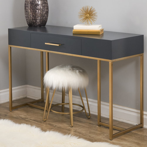 George Oliver Tyler-Jay Solid Wood Base Writing Desk & Reviews | Wayfair