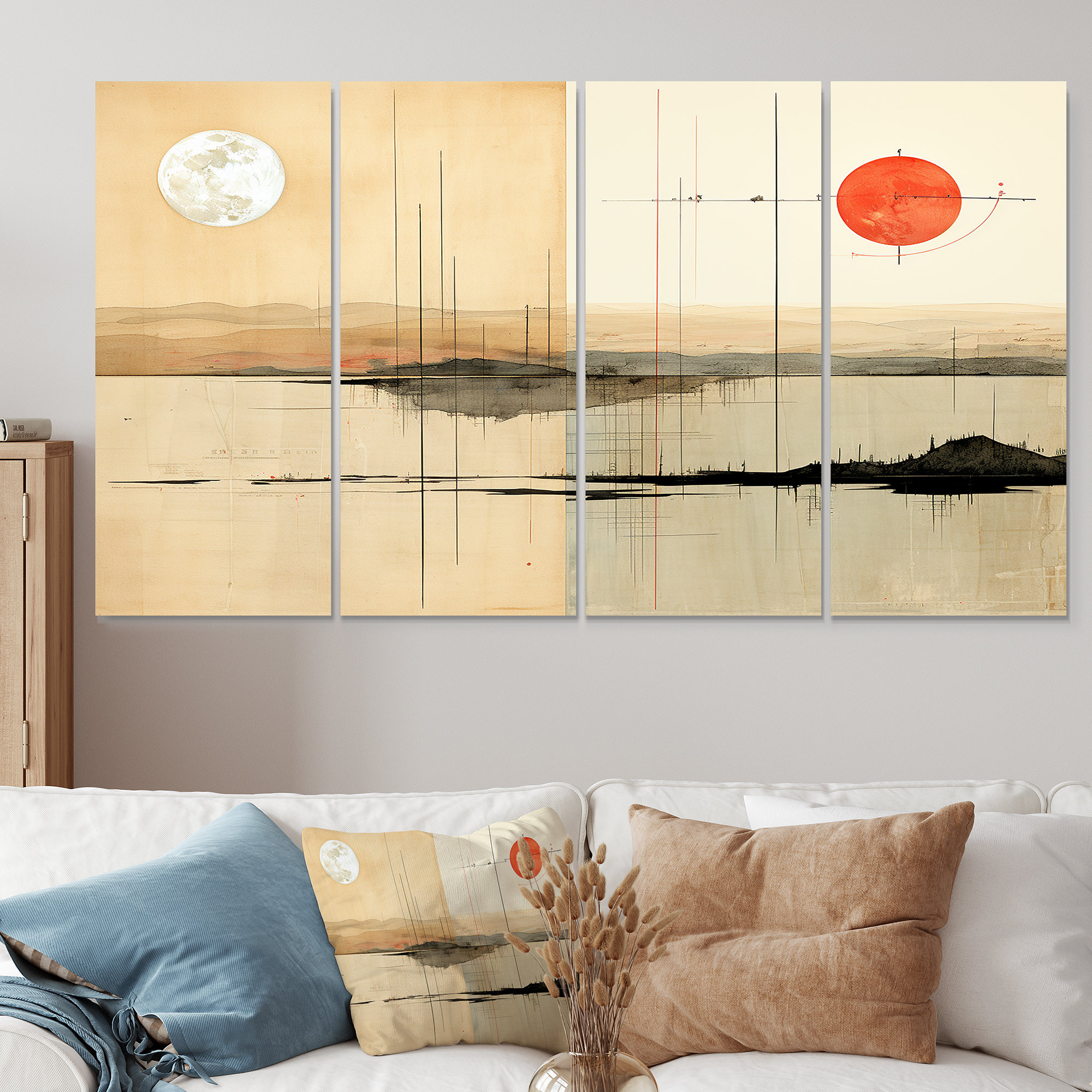 Wrought Studio™ Transcendent Mountain Abstract Collages II - Abstract ...