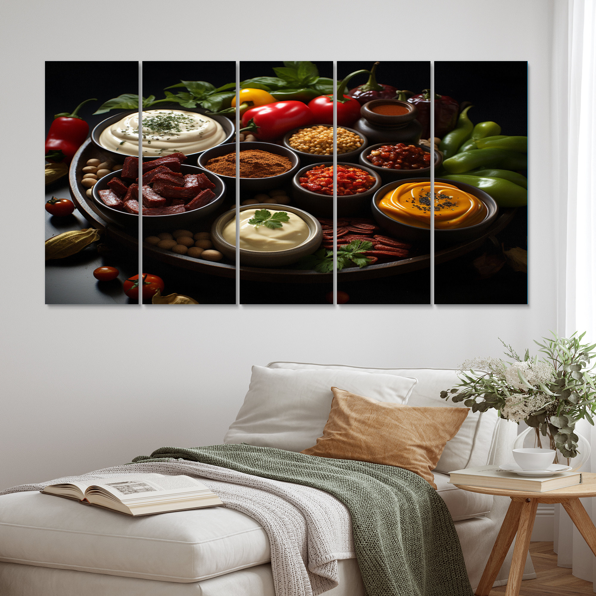 Design Art Condiments Food Photography - Food & Beverage Metal Wall ...
