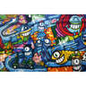 IDEA4WALL Vibrant Graffi Street Paint Colorful Graffiti Paintable Wall ...