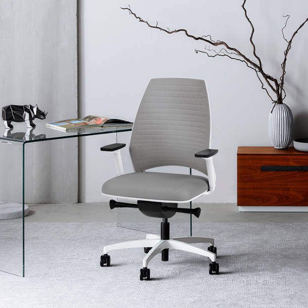 Via Seating 4U Ergonomic Genuine Leather Task Chair | Wayfair