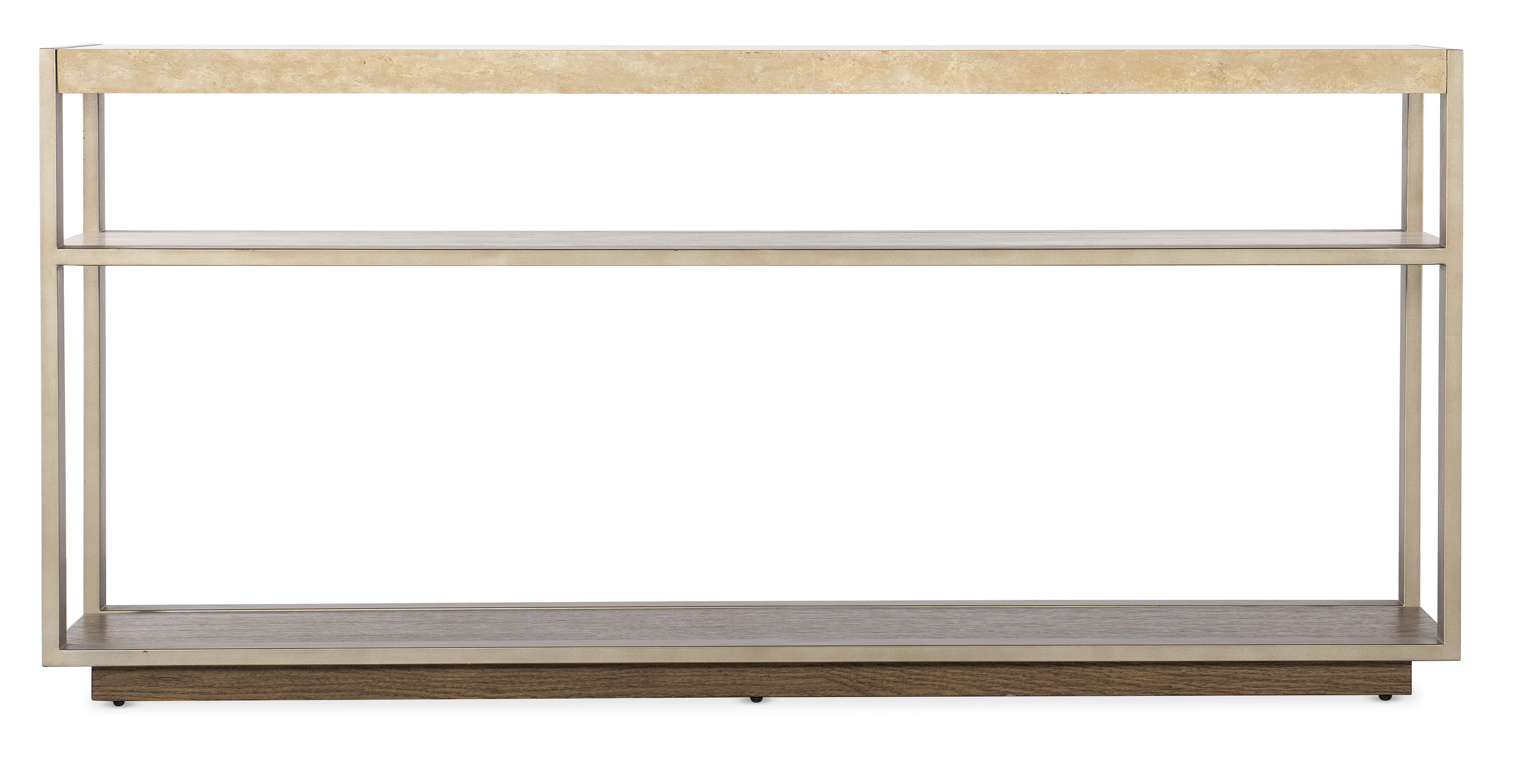 M Hammon Travertine/Metal Square Console Table - Wayfair Canada
