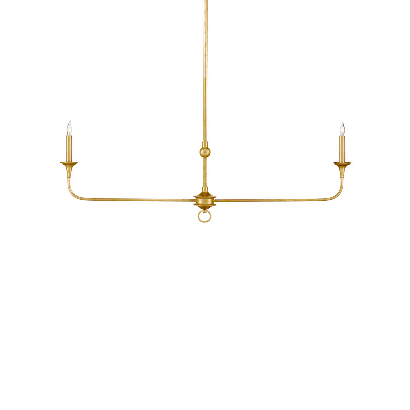 Currey & Company Nottaway 2 - Light Wrought Iron Chandelier | Perigold