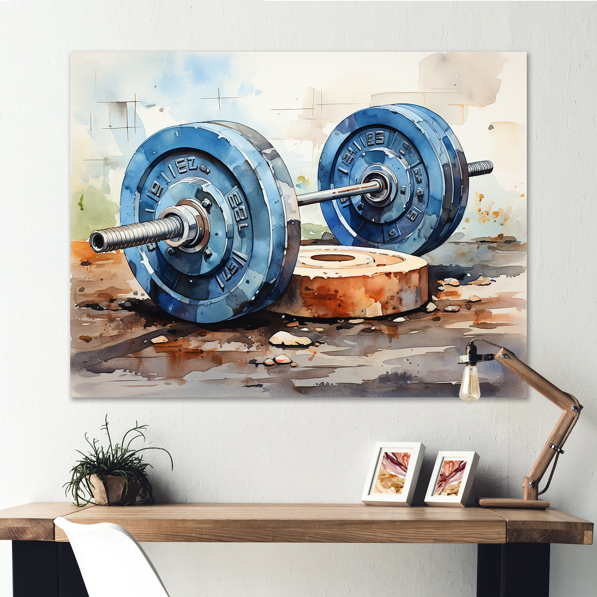 Design Art Weightlifting II - Weightlifting Wall Decor - Wayfair Canada