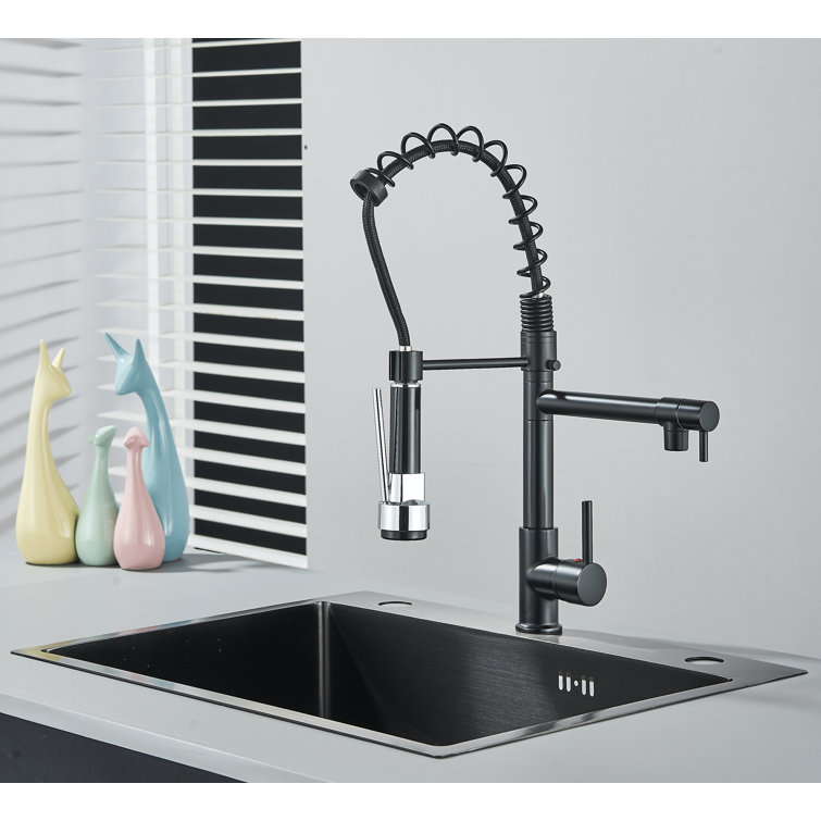Belfry Kitchen Kitchen Faucet Mixer Tap With Sprayer | Wayfair.co.uk