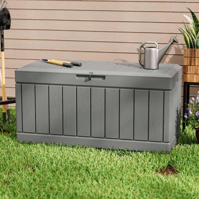 Furmax 90 Gallon Water Resistant Lockable Deck Box & Reviews | Wayfair