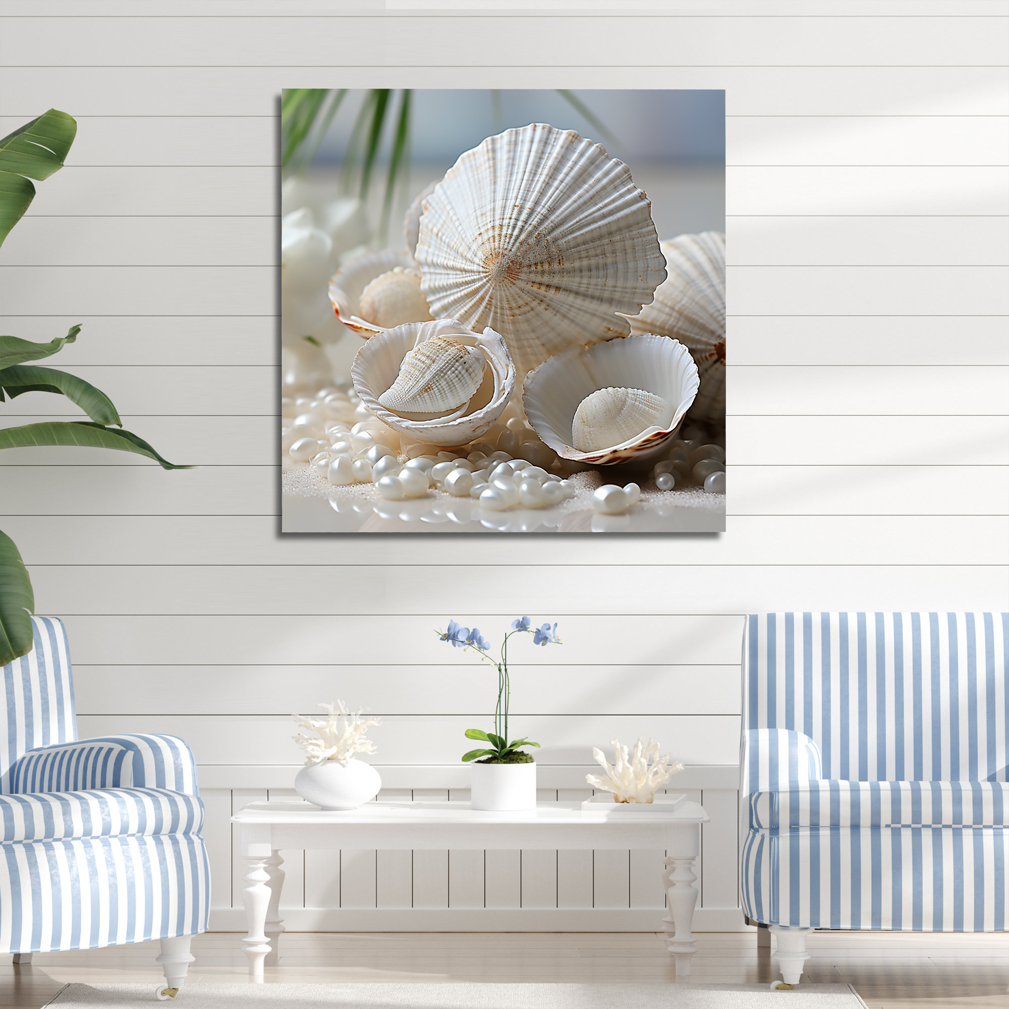 Highland Dunes Minimal White Seashell Photography II | Wayfair