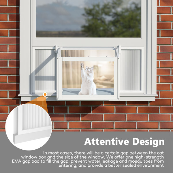 Tucker Murphy Pet™ Expandable Window Enclosure For Indoor Cats, Cat ...