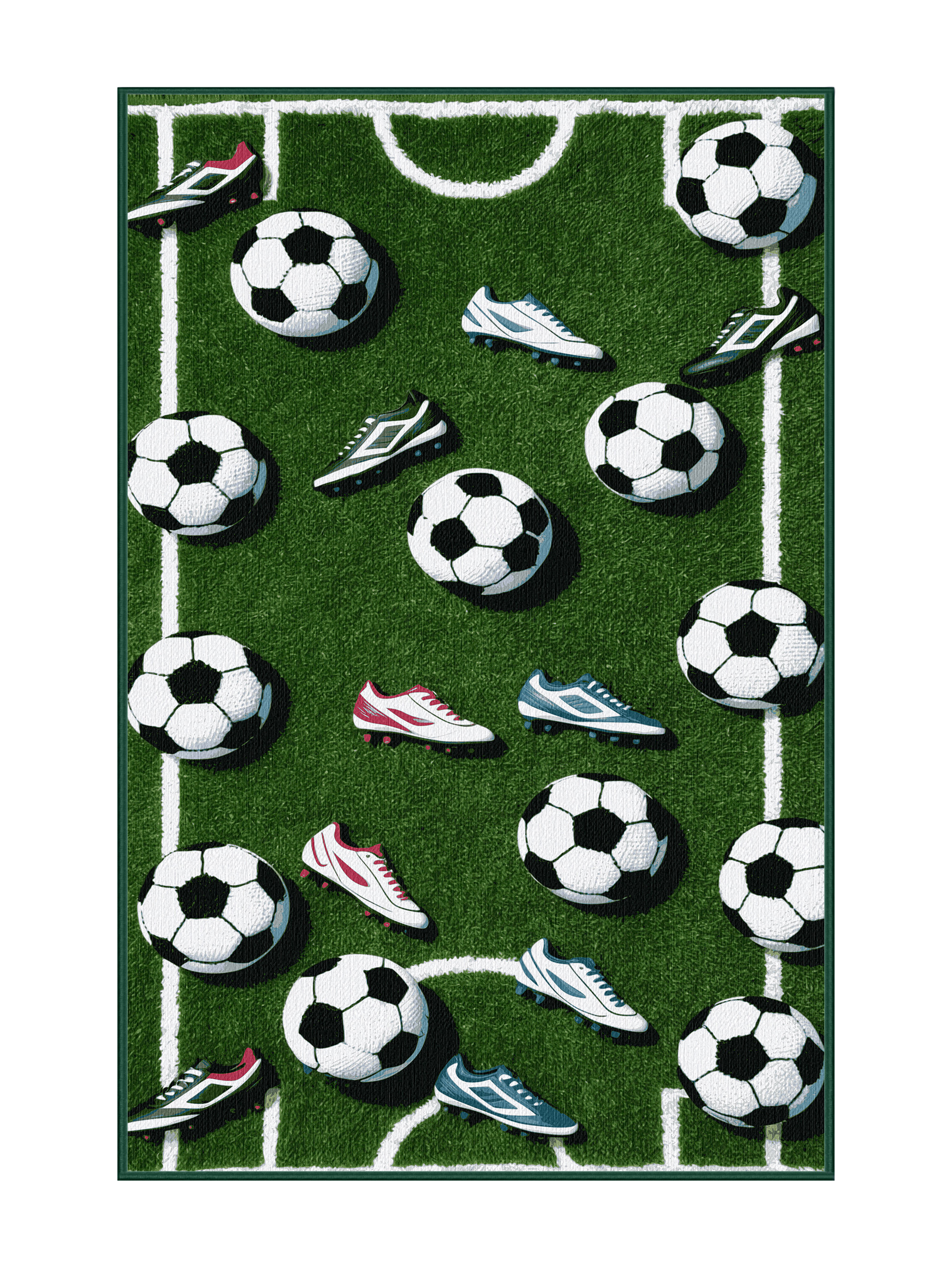 Red Barrel Studio® Washable Soccer Sports Area Rug | Wayfair