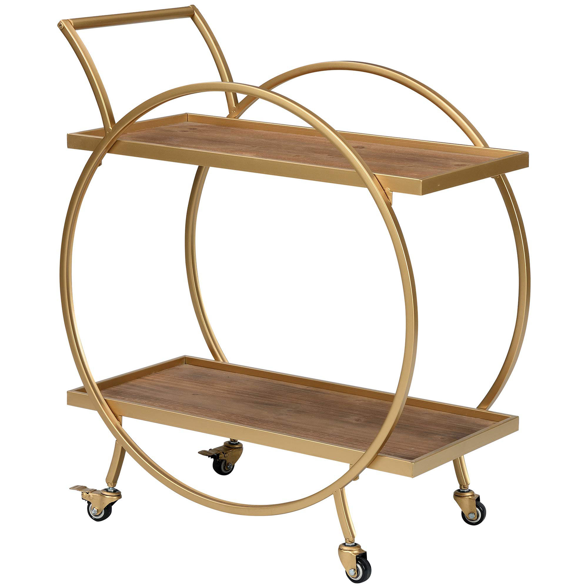 17 Stories Zhenja Bar Cart | Wayfair