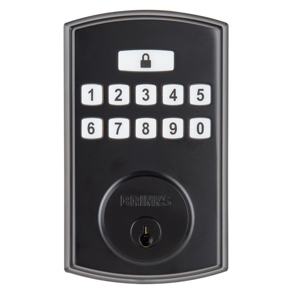 Brinks Electronic Keypad Deadbolt Lock & Reviews - Wayfair Canada