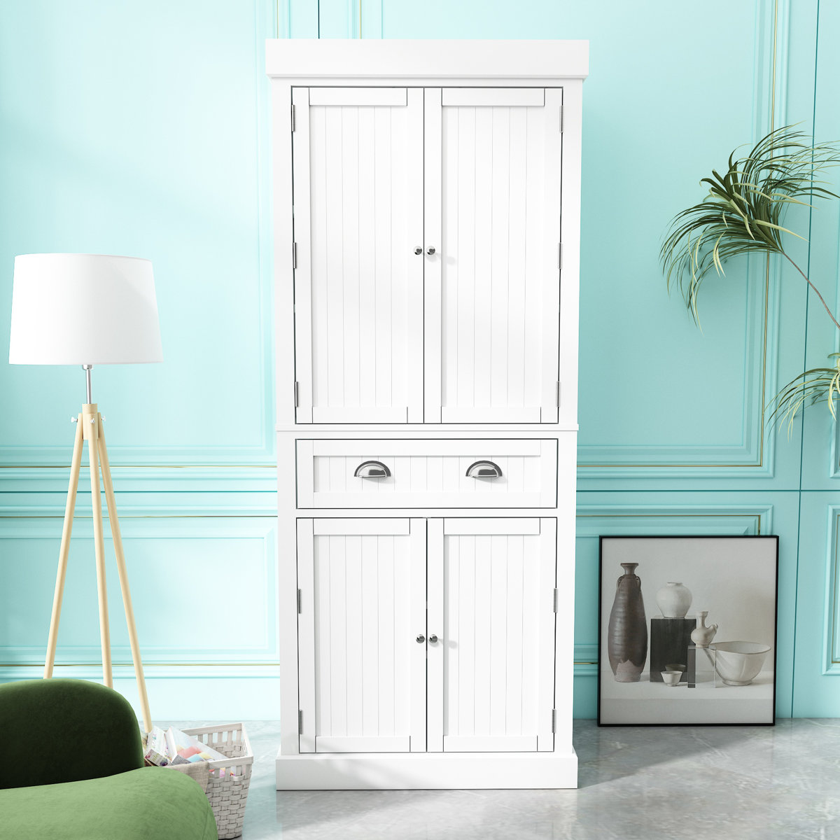 Red Barrel Studio® Theada 72'' Kitchen Pantry & Reviews | Wayfair