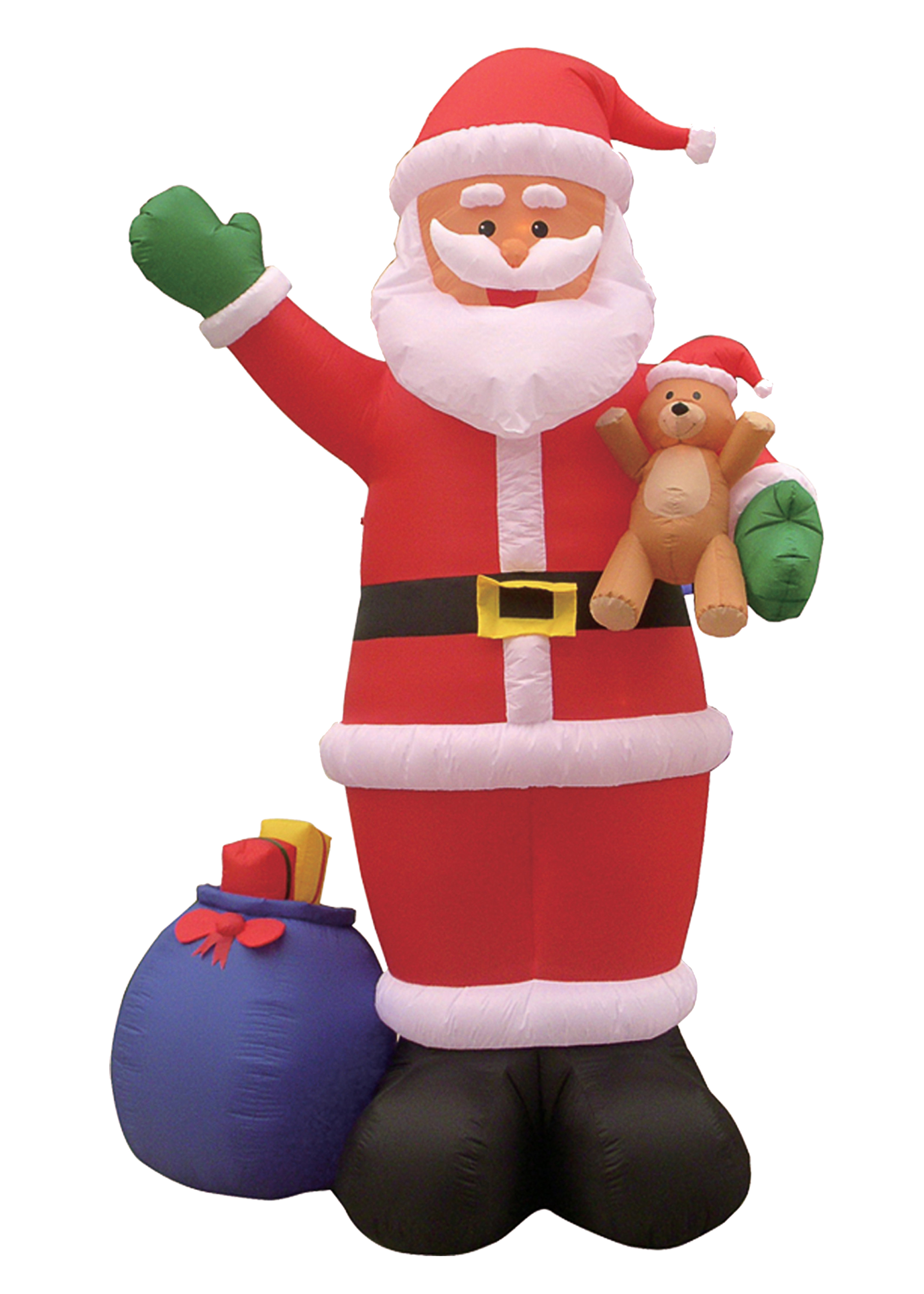 The Holiday Aisle® 12 Foot Tall Lighted Huge Christmas Inflatable Santa ...