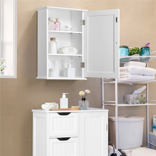 Wayfair | Wall Mounted White Bathroom Cabinets & Shelving You'll Love ...