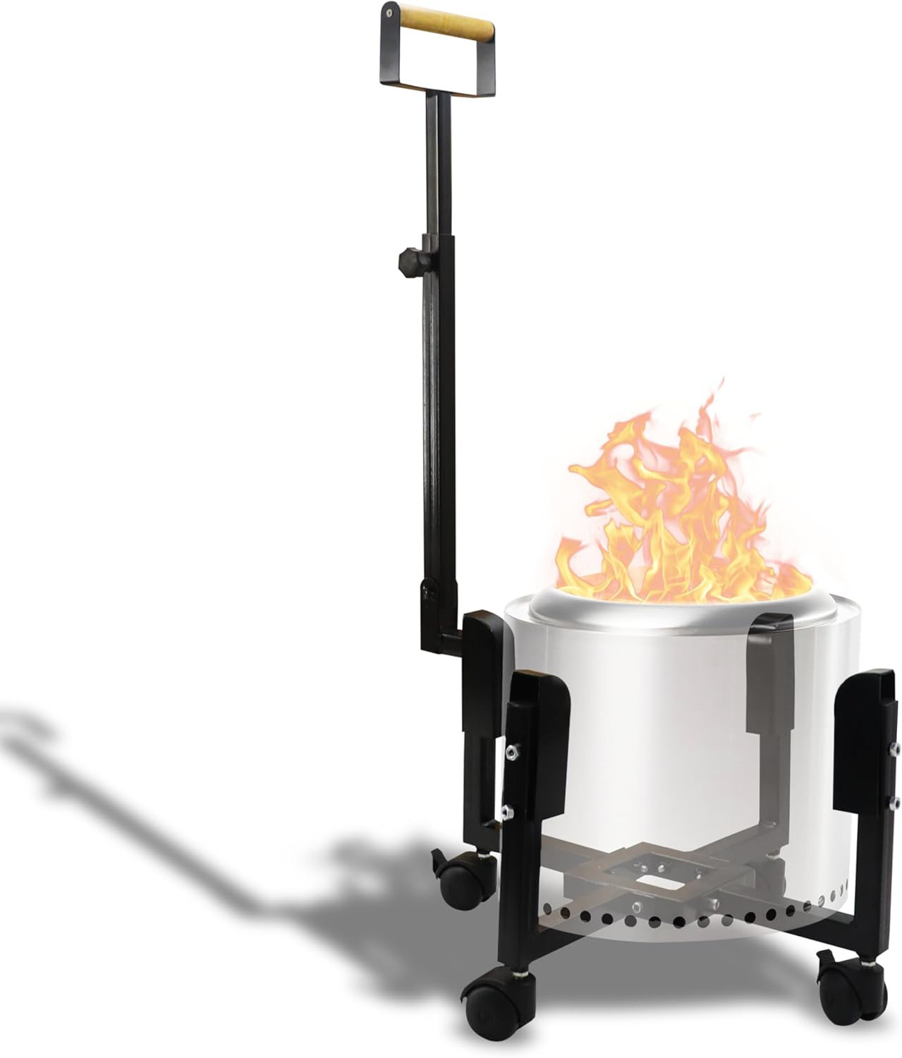 Febtech - Portable Firepit Trolley Stand With Telescopic Handle – Solo ...