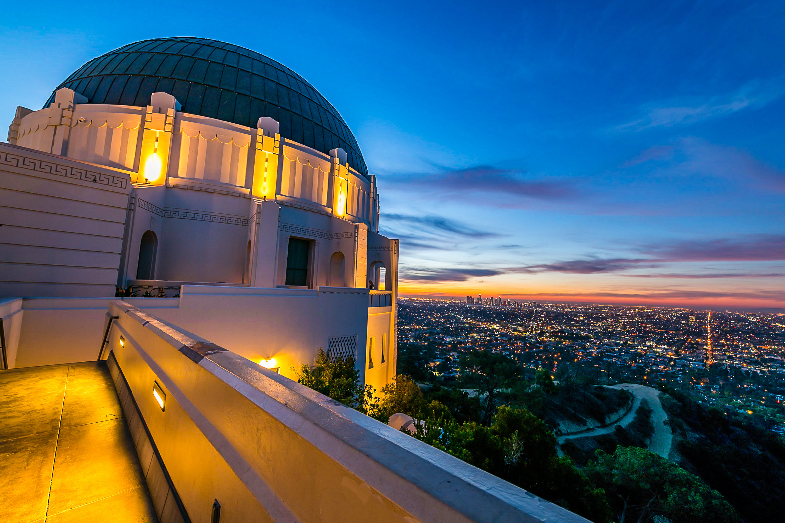 17 Stories The Griffith Park Observatory - Wrapped Canvas Photograph ...