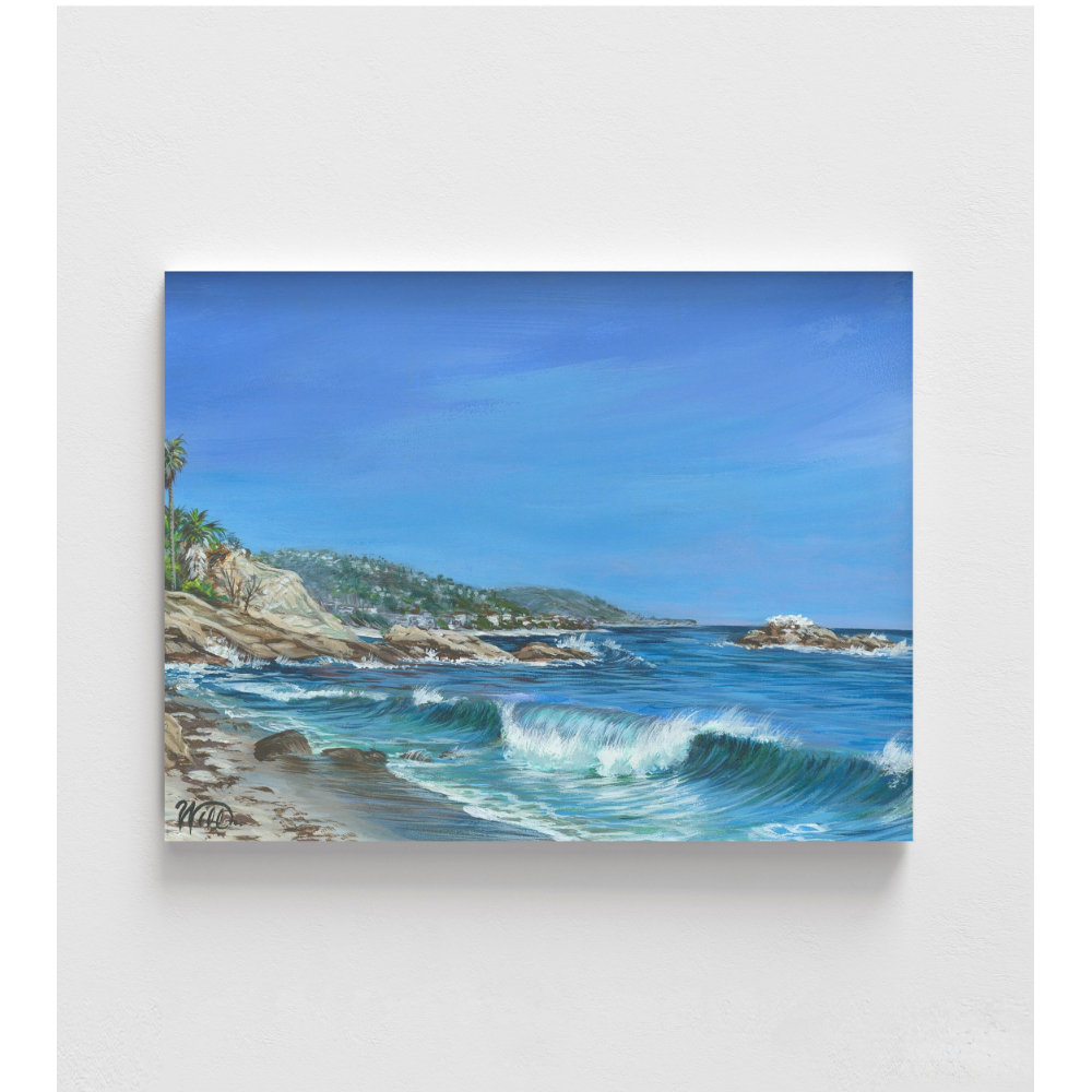 WeFrameArt Bird Rock Laguna Beach By William Thompson, Coastal Hair ...