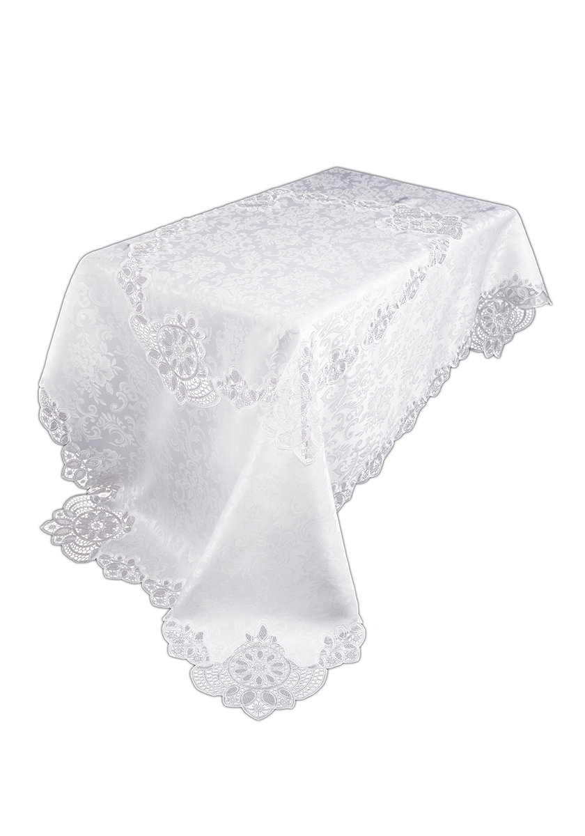 One Allium Way® Christofer Lace Embroidered Cutwork Tablecloth ...
