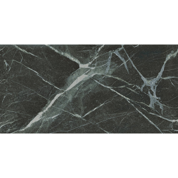 Mirrella Veria Green 24" x 47" Porcelain Marble Look Wall & Floor Tile ...