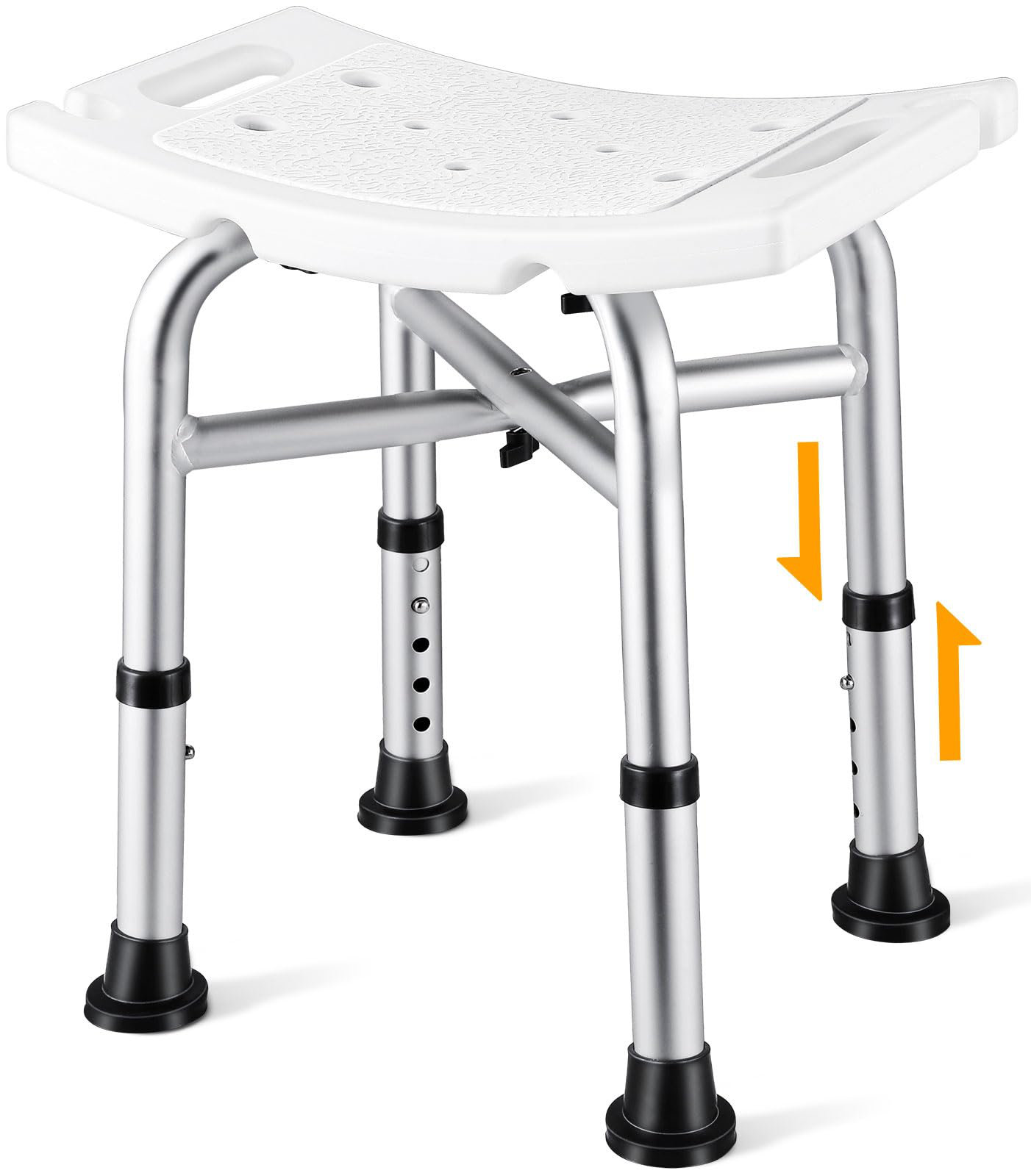 Orren Ellis Shower Chair For Inside Shower(500Lb), 5 Height Adjustable ...