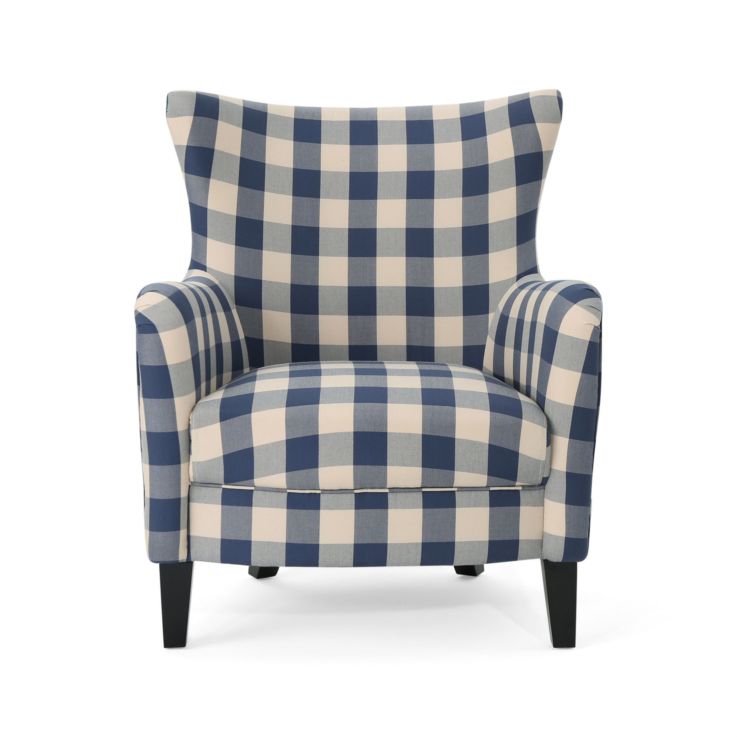 August Grove® Checkered Armchair | Wayfair