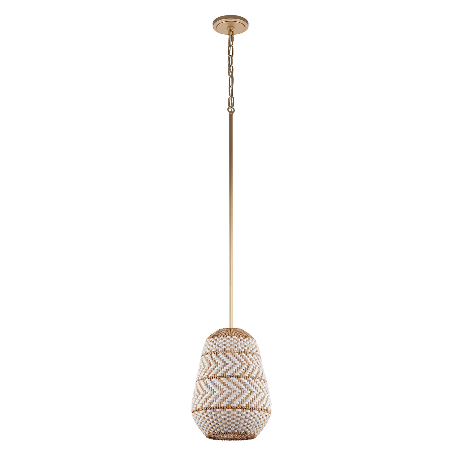 Bayou Breeze Chastyn 1 Light Soft Gold Pendant | Wayfair