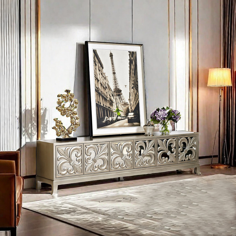 moonlight design American style retro mirror TV stand | Wayfair