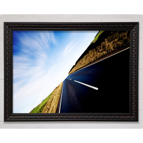 Ebern Designs Vertical Road Horizon - Single Picture Frame Print ...