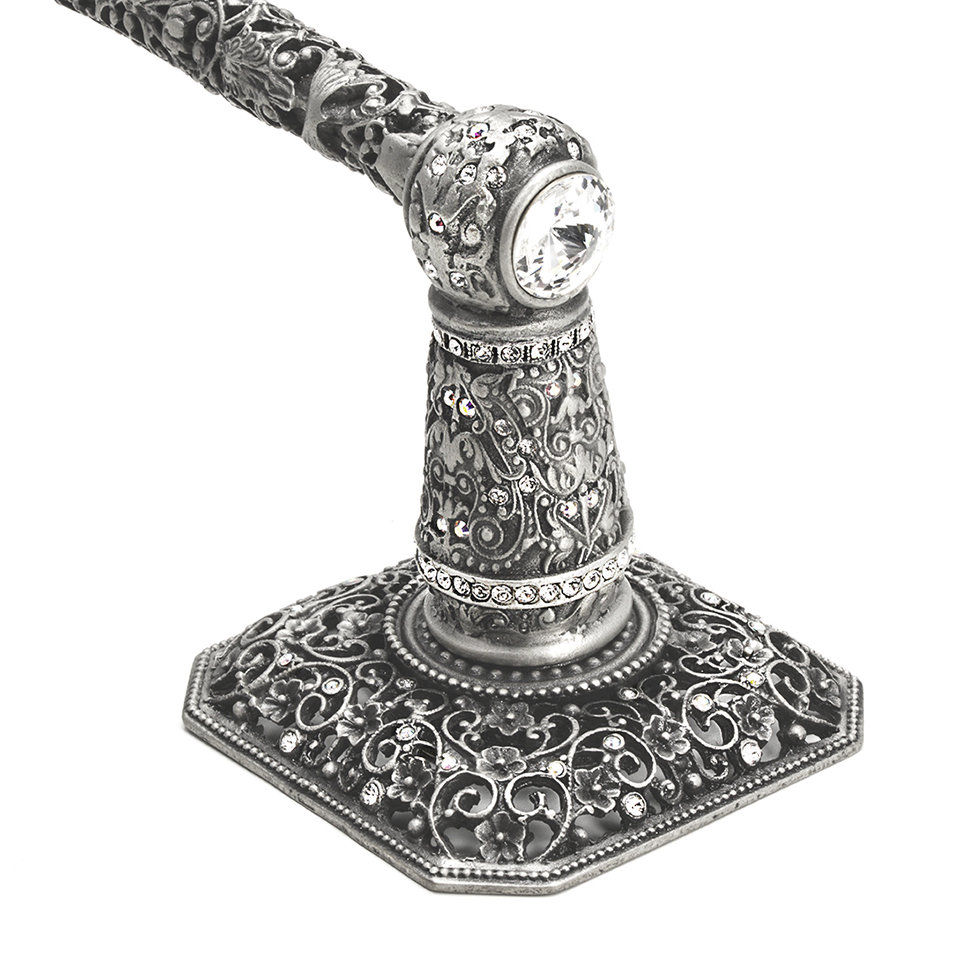 Carpe Diem Hardware Juliane Grace tissue bar left with Swarovski Clear ...