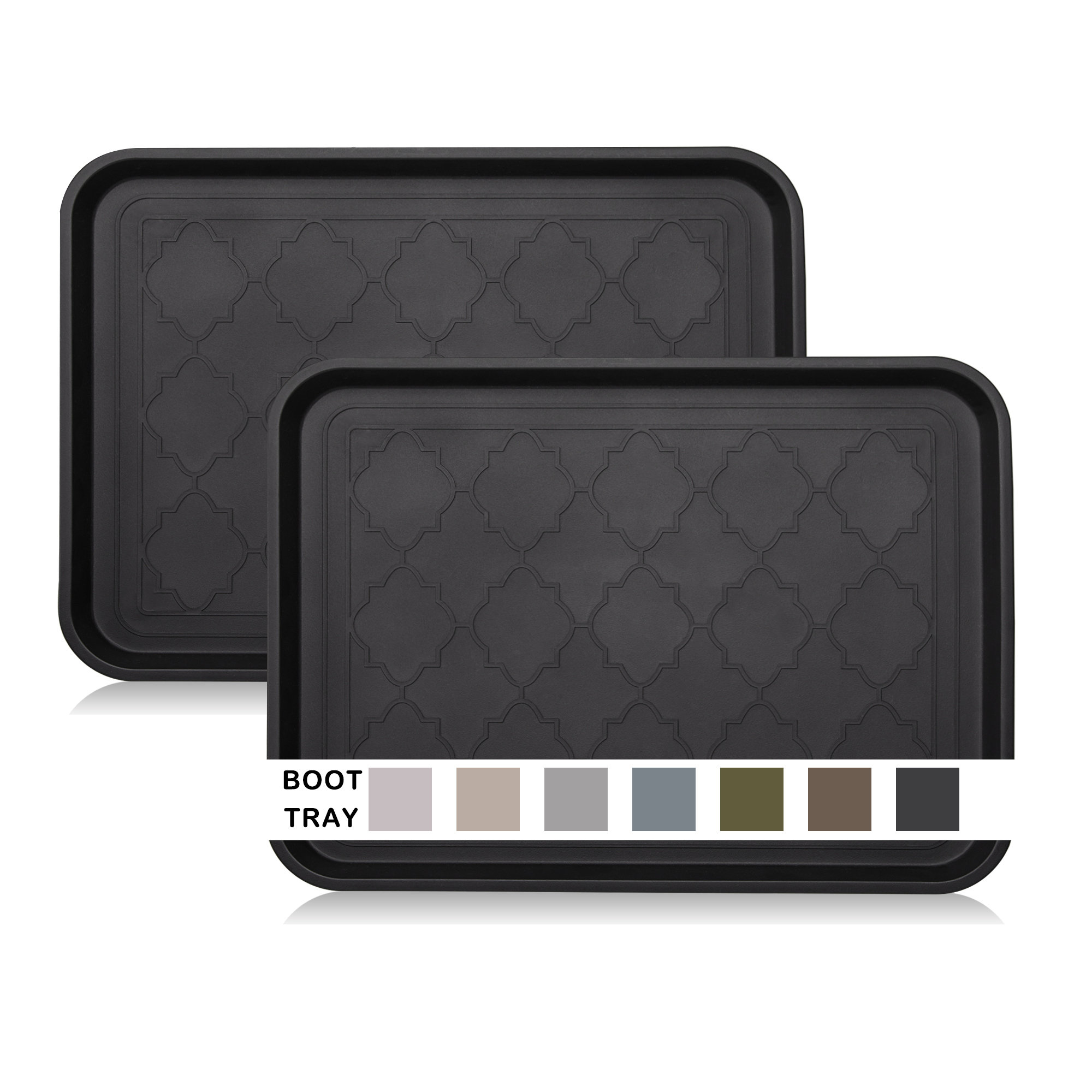 Winston Porter Boot Tray, 16.7 x 12.8 inch , Waterproof Shoe Tray for ...