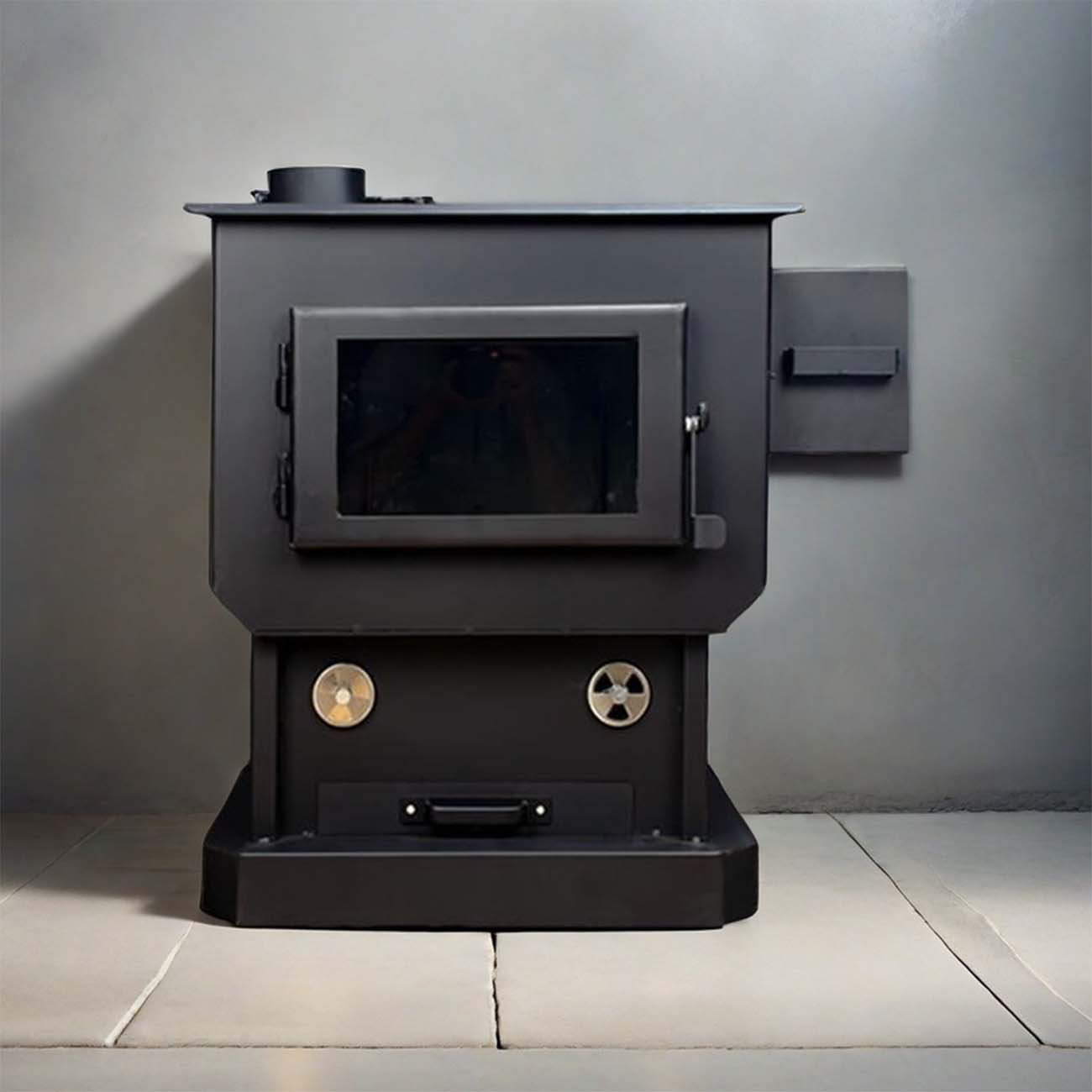 Hart Enjoy life A wood stove warms the fireplace in winter | Wayfair