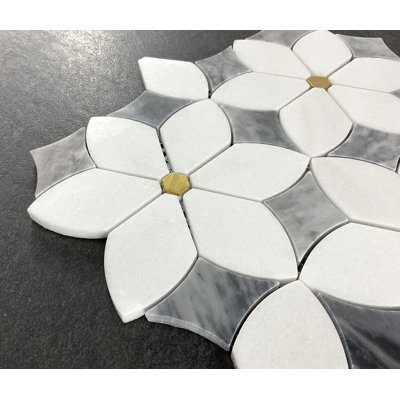 ES Stone Water Jet 6" x 6" Novelty Mosaic Wall & Floor Tile | Wayfair