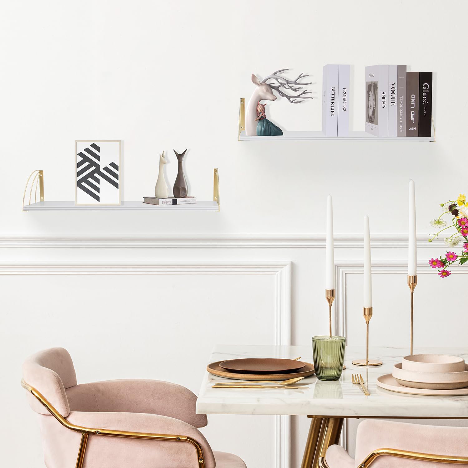 Mercer41 Floating Shelves With Elegant Lines | Wayfair