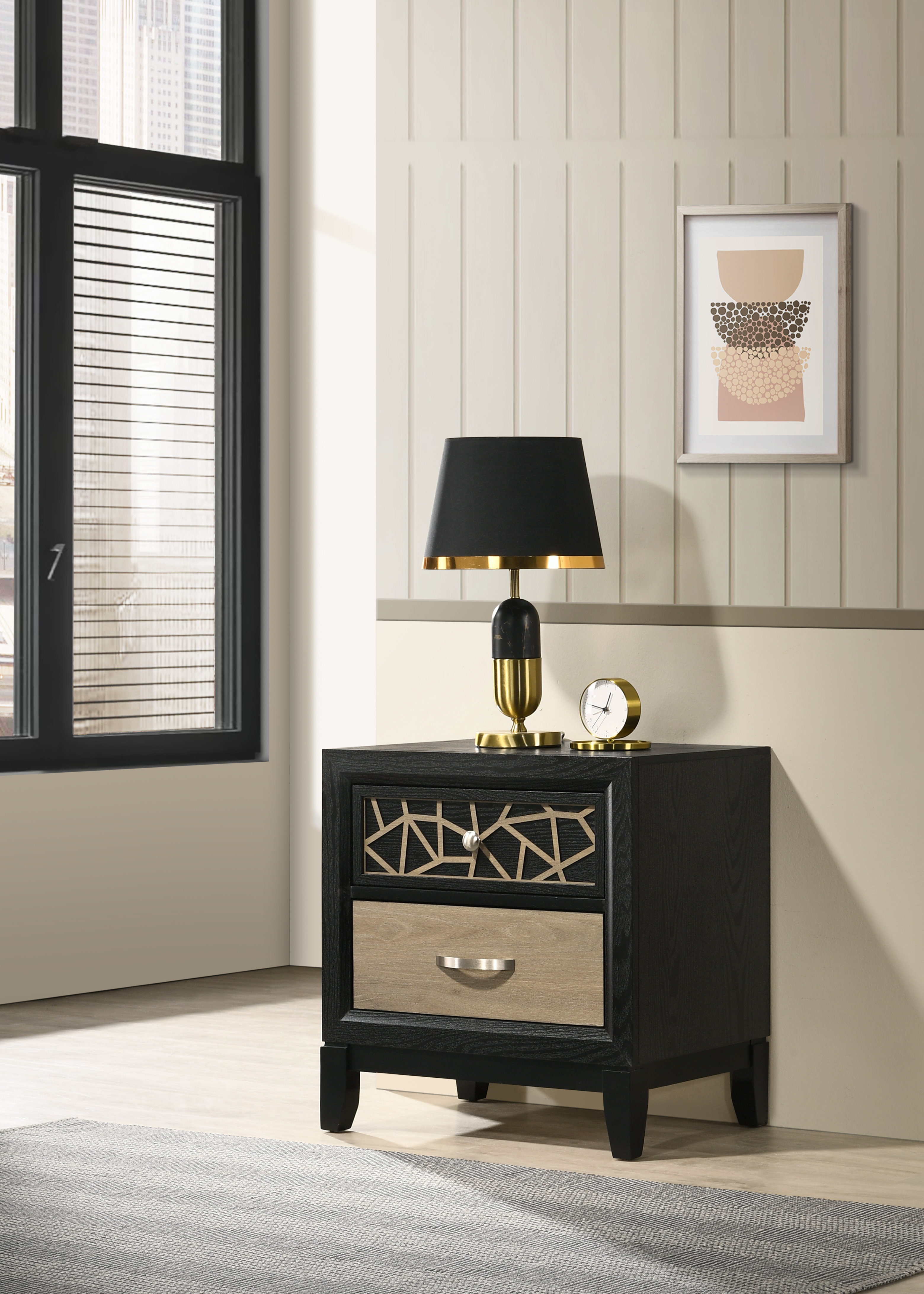 Lark Manor Bedroom Modern Nightstand Bed Side Table Night Bed Side ...