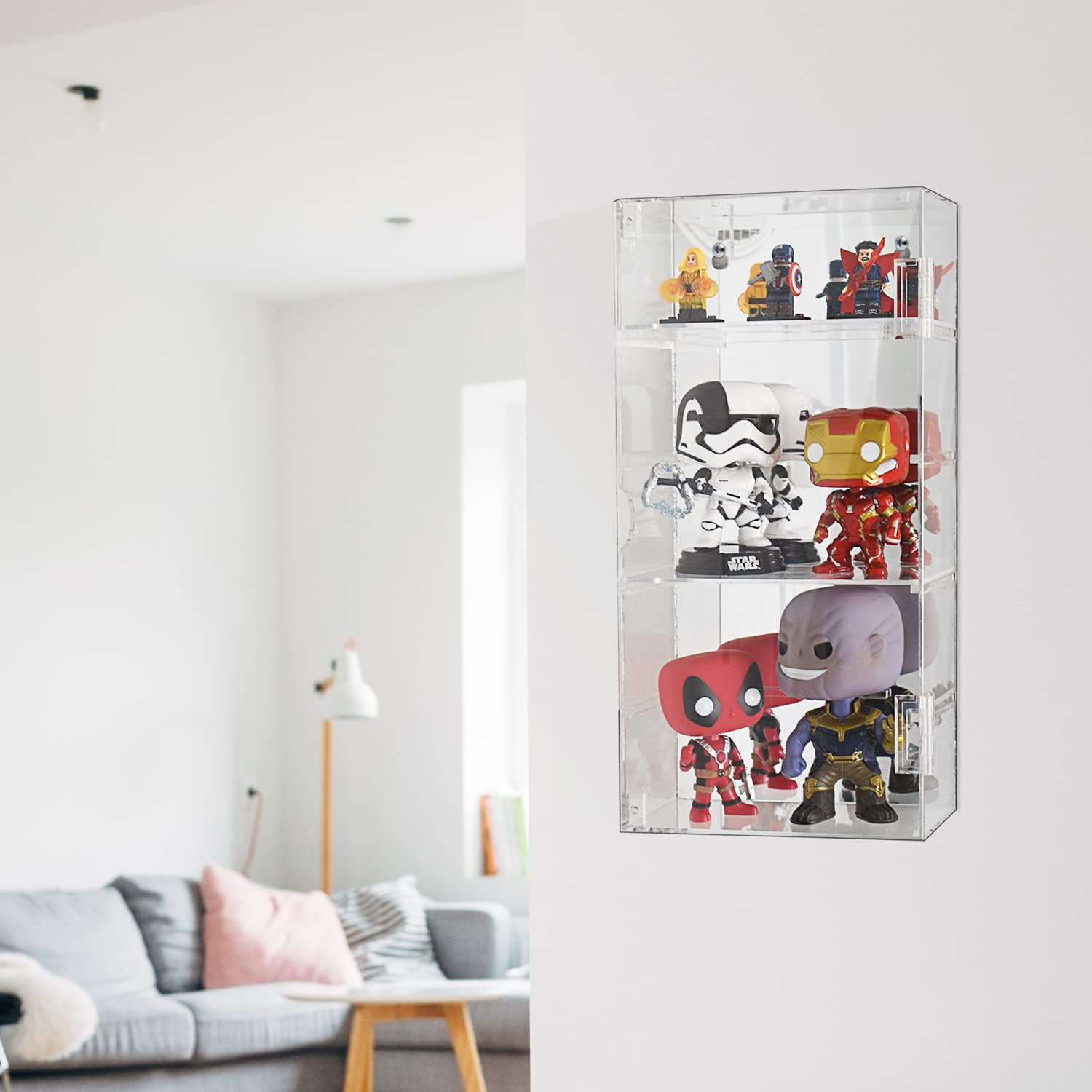 Wrought Studio Wall Mounted Collection Display Case Display - Wayfair ...