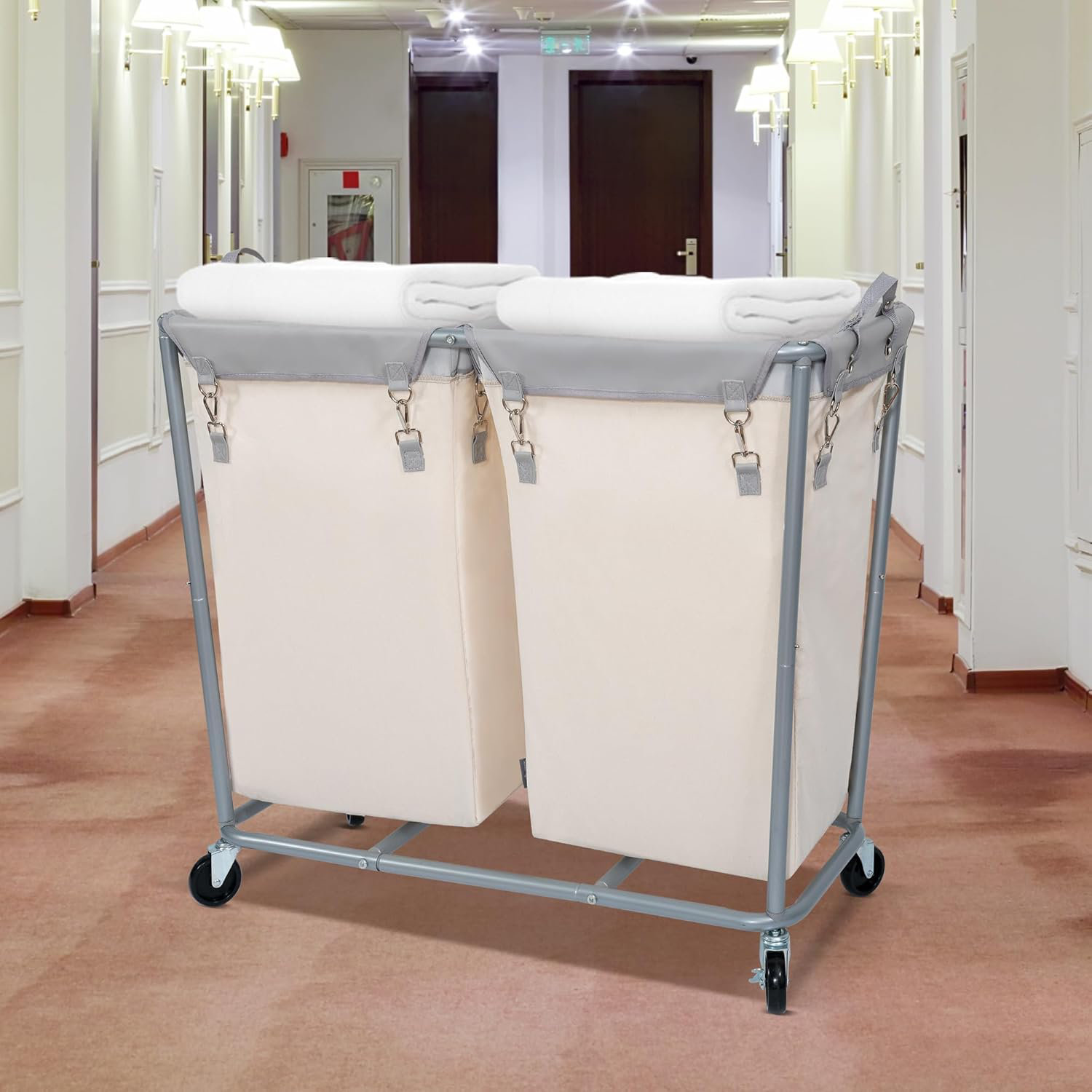 RIVERCITY CUSTOM CABINETRY, INC. Commercial Laundry Hamper With Heavy ...