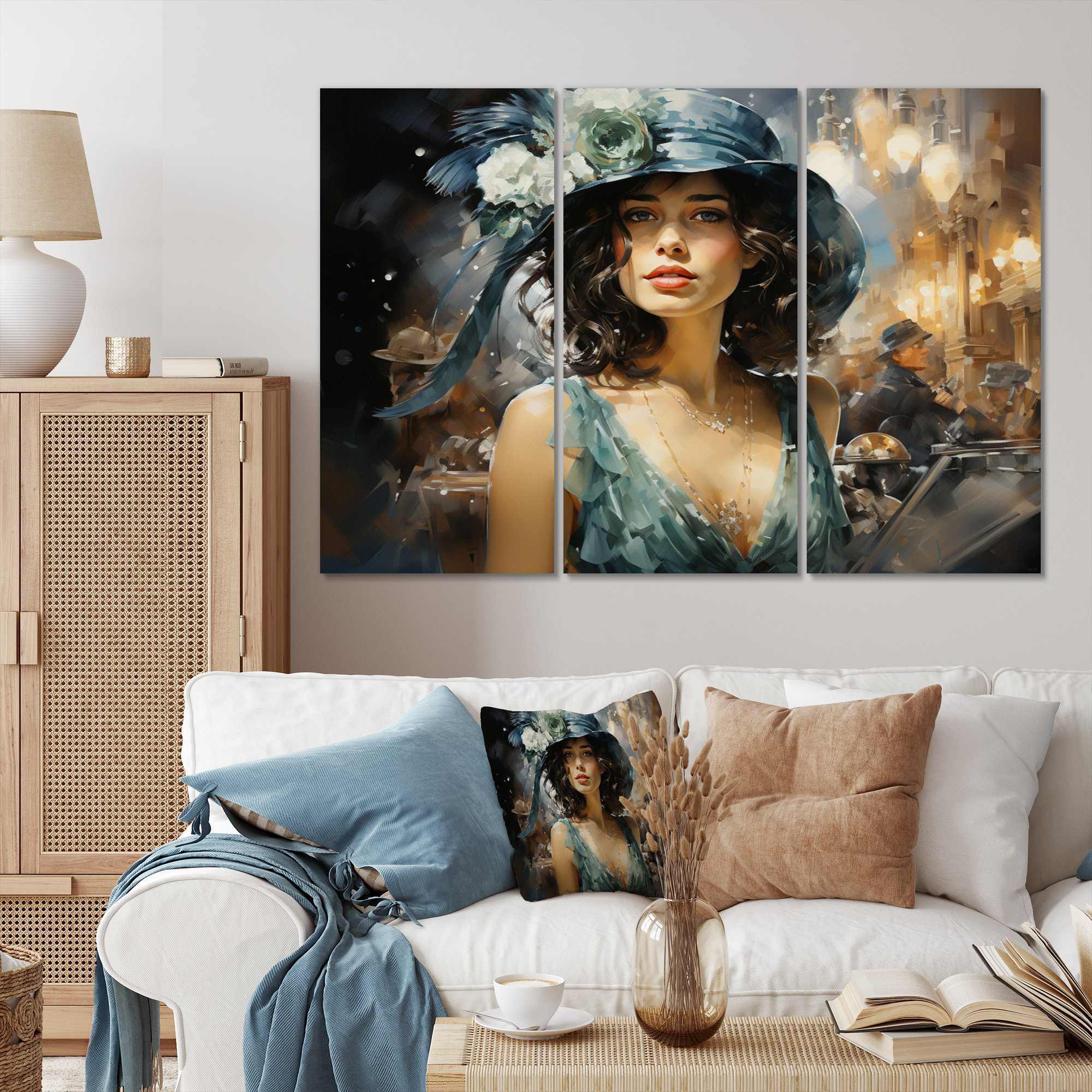 Mercer41 Fashion 1920S Roaring Portrait III - Fashion Metal Wall Decor ...