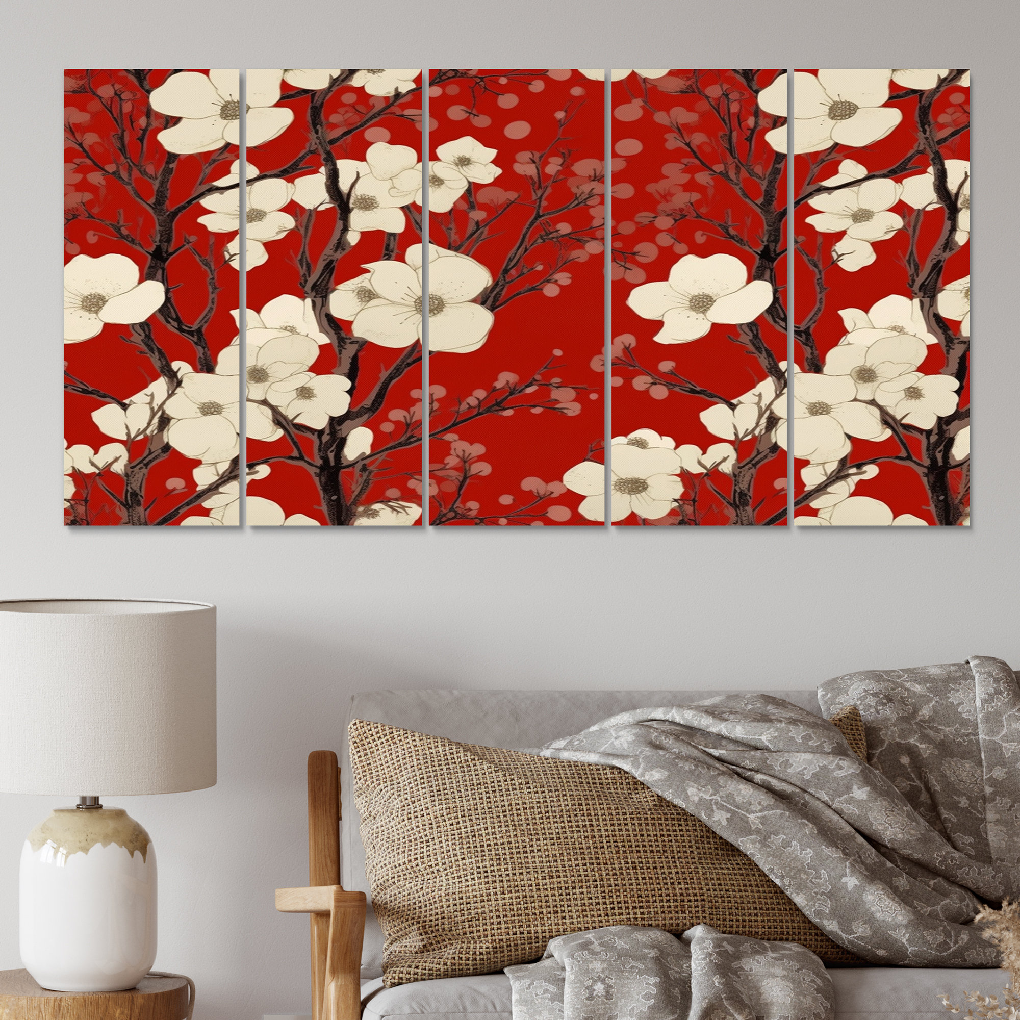 Red Barrel Studio® Traditional Plants & Flowers Wall Decor on Metal ...