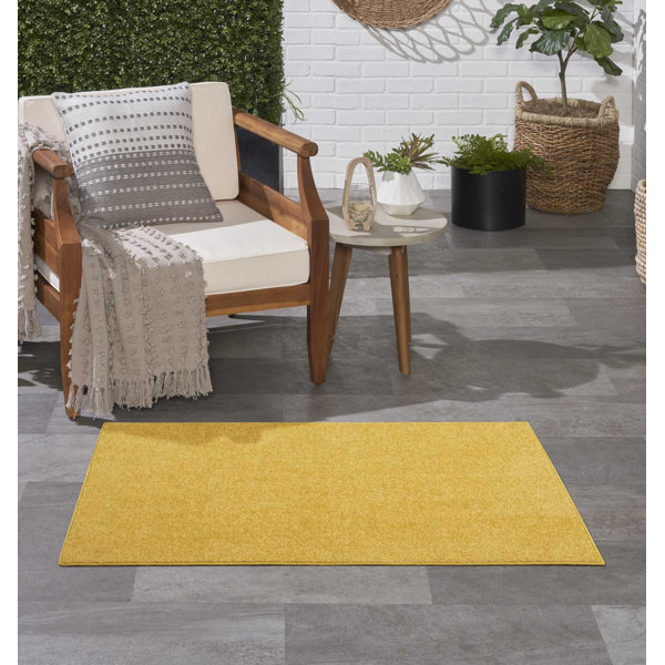 Trent Austin Design® Mullican Sandy Solid Yellow Easy Care Indoor ...