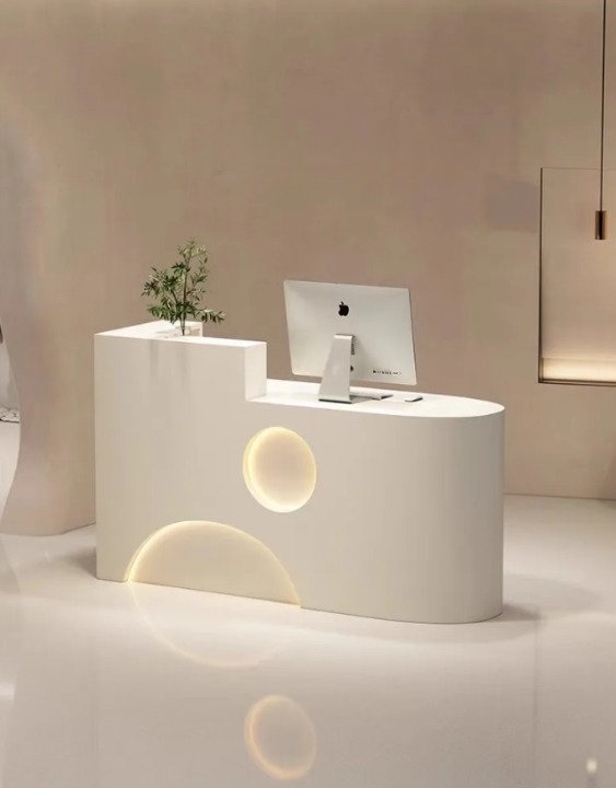 Glamour Furnishings Modern Reception Desk And Long Counter - Wayfair Canada