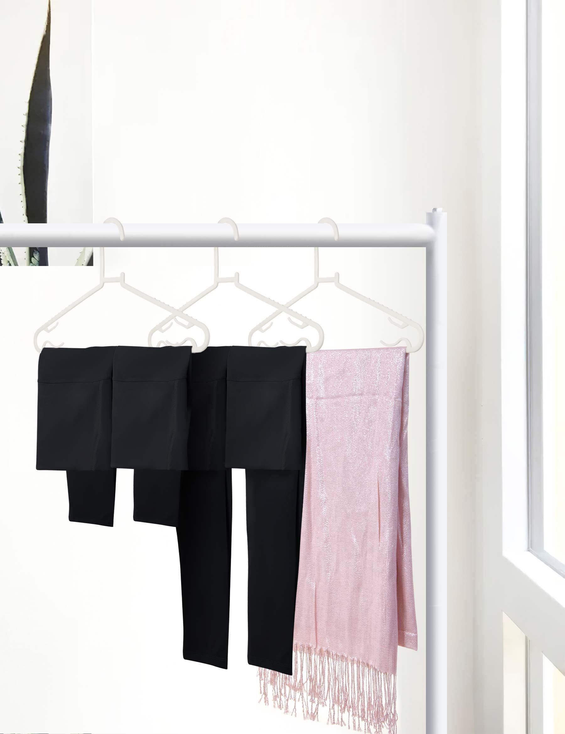 Rebrilliant 50 Lightweight White Plastic G-Hangers To Hold All Your ...