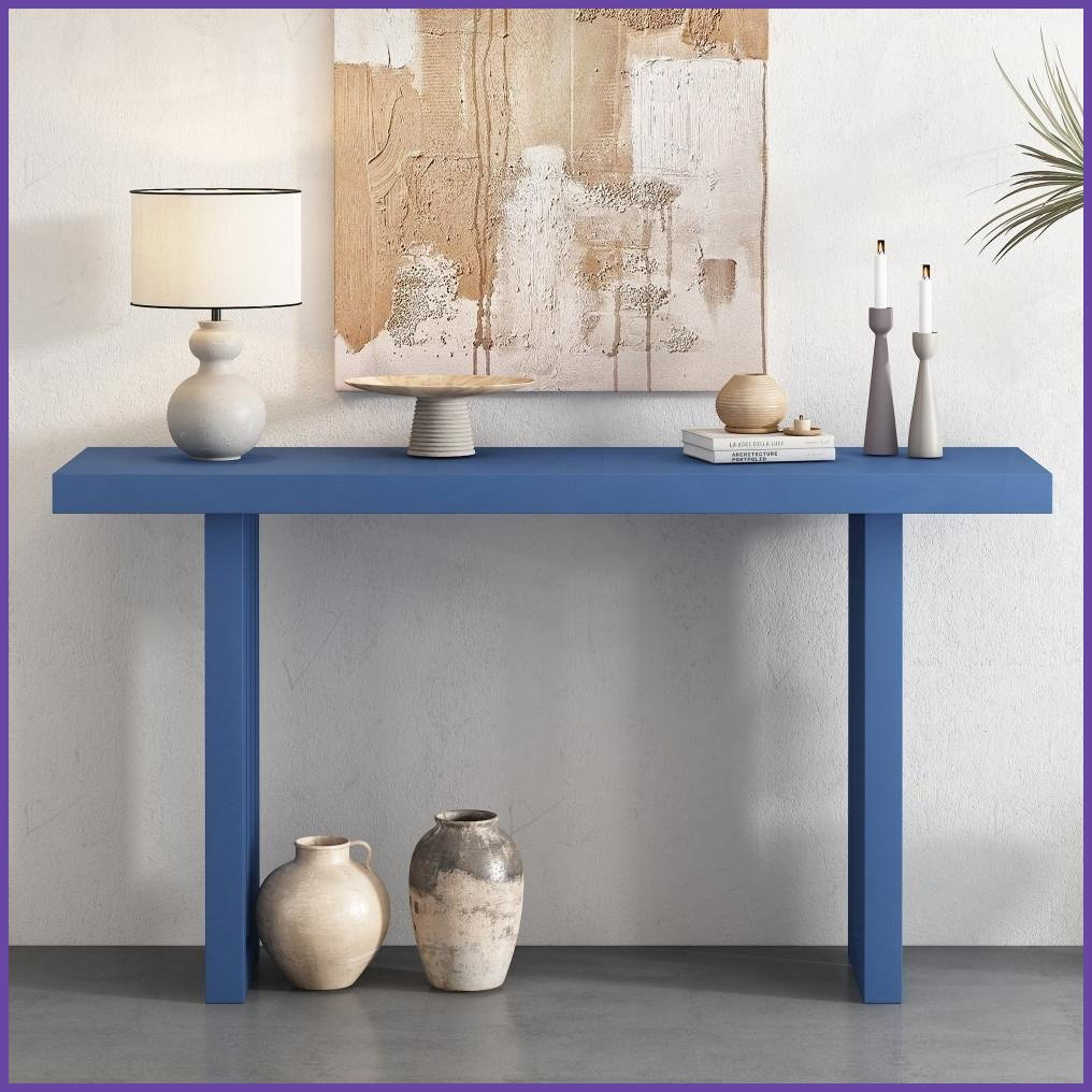 Corrigan Studio® U_STYLE Oak Veneer Coffee Table with Unique Side Shapes - Spacious Top for ...