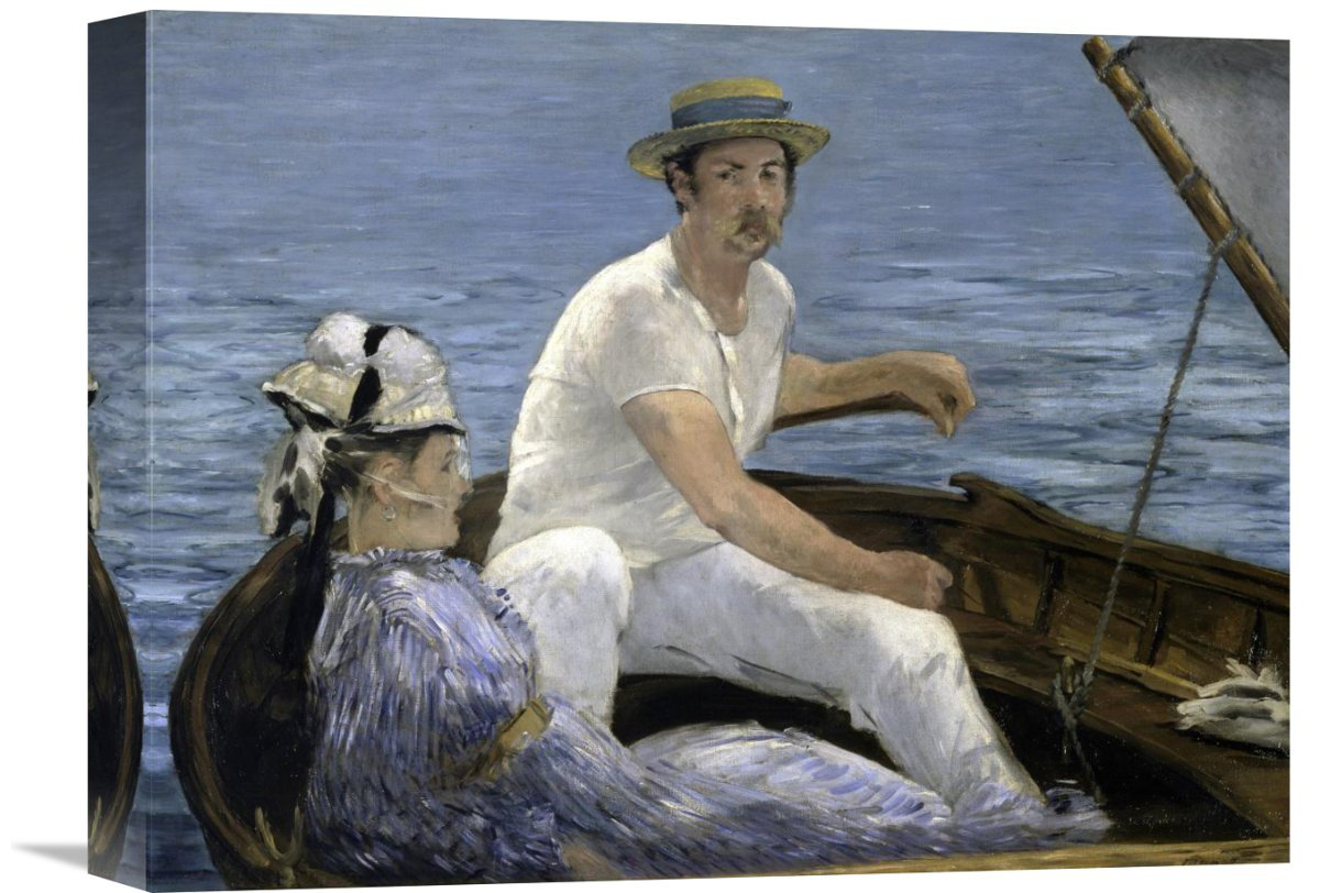 Vault W Artwork 'Boating' by Edouard Manet Painting Print on Wrapped ...