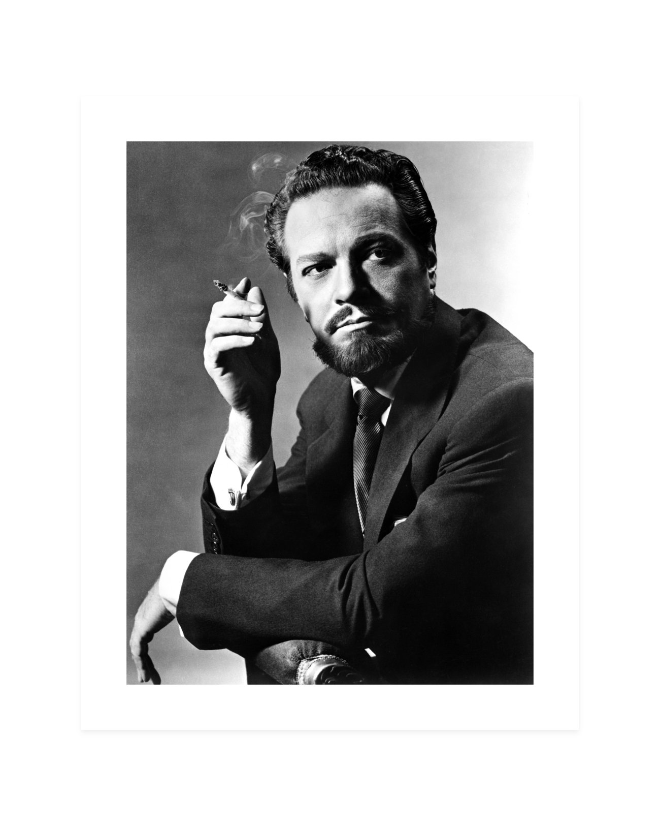 Globe Photos Entertainment & Media Thoughtful Alfred Drake Smoking ...