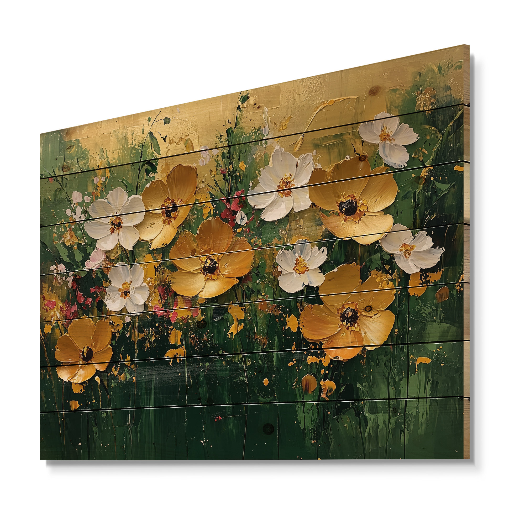 Ophelia & Co. Golden Poppies In The Breeze II - Poppies Wood Wall Decor ...