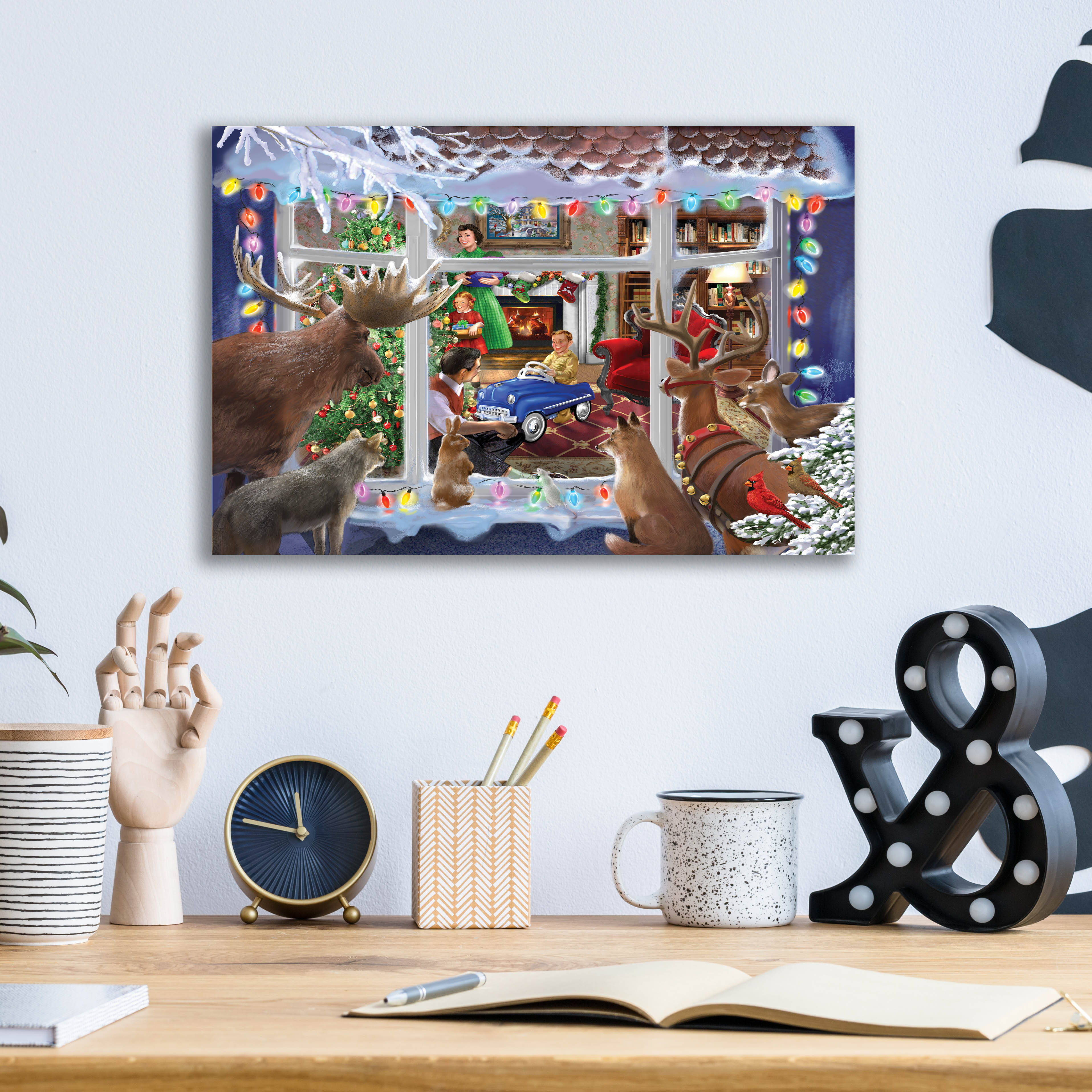 The Holiday Aisle® " Christmas Creatures " by Bigelow Illustrations ...