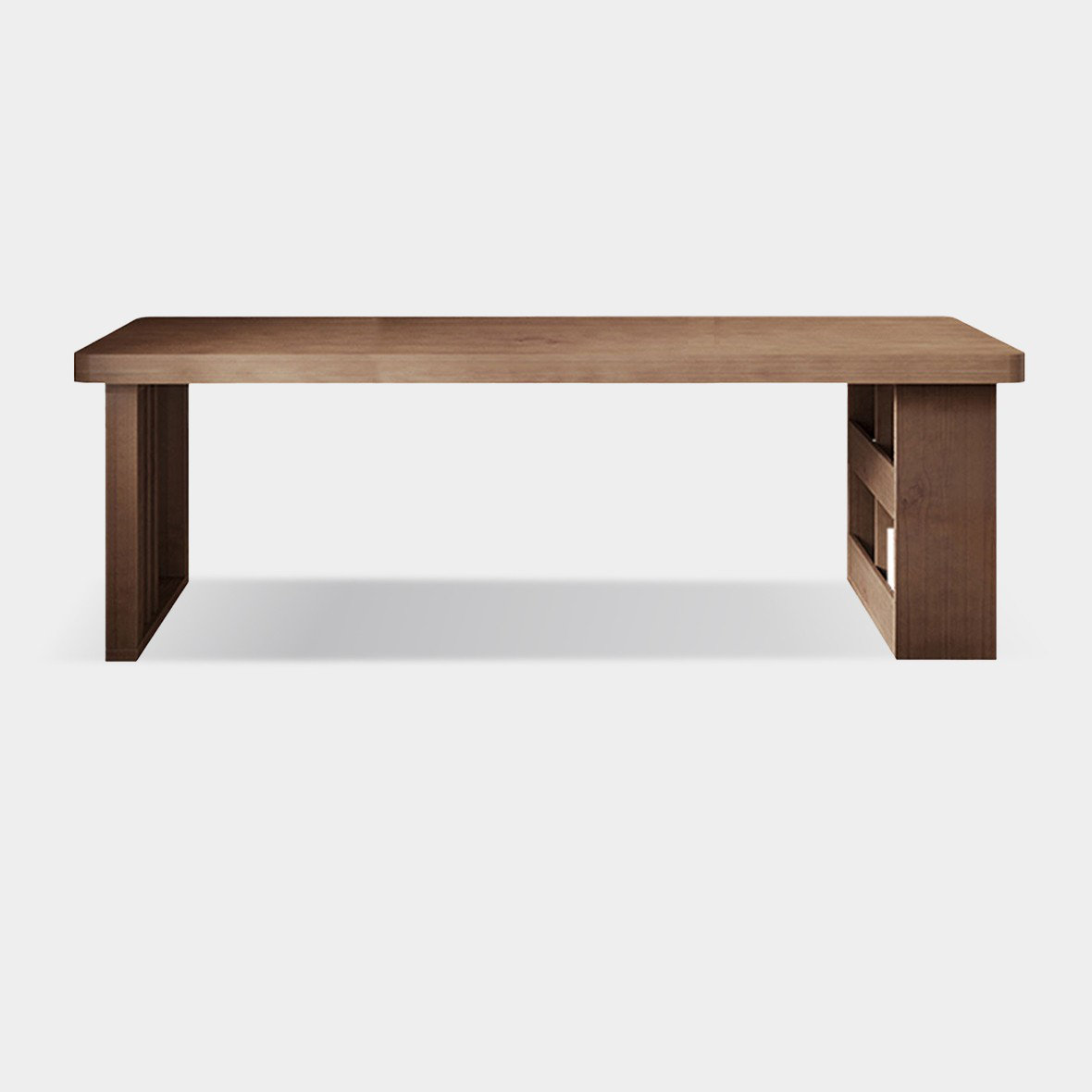 One Allium Way® Nut-Brown Rectangular Solid Pine wood desk | Wayfair